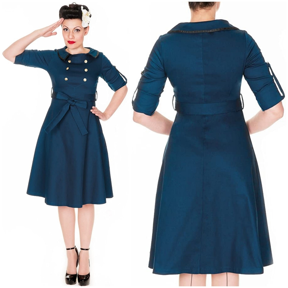 Lindy Bop 'Velma' Vintage Ww2 1940's Style Double Bre… - Gem